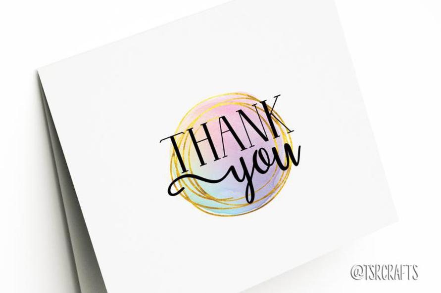 Free THANK YOU printable greeting card